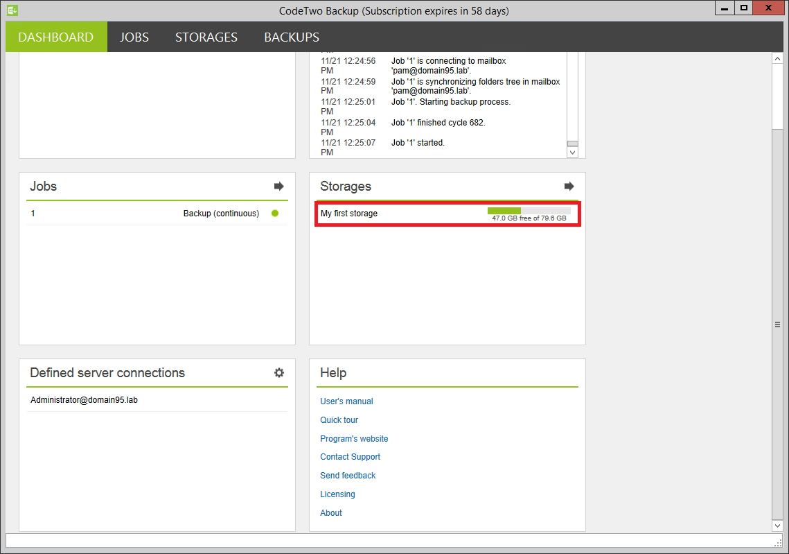 How To Manage Backup Storage Codetwo Backup User S Manual