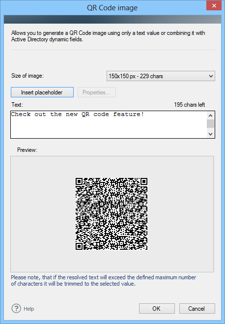QR Codes In Exchange Mail QR Code Generator CodeTwo Exchange Rules PRO