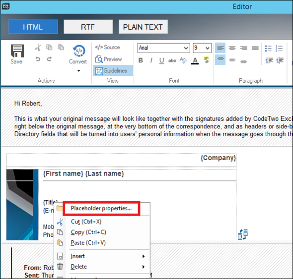 How To Change The Letter Case Of Ad Values Inserted Into Signatures