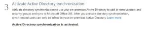 Synchronizing local AD to Office 365 by using DirSync