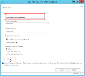 How to track emails containing attachments in Exchange 2019/2016/2013
