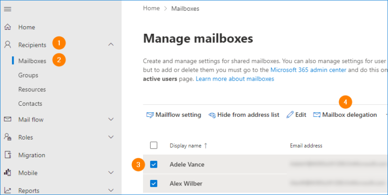 How to grant full access permissions to all mailboxes with PS