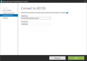 How to sync local AD to Azure AD with Azure AD Connect tool?