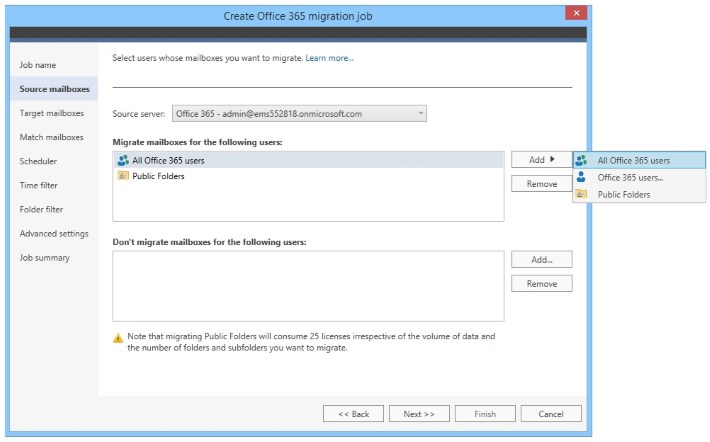 How to migrate mailboxes between Office 365 tenants?