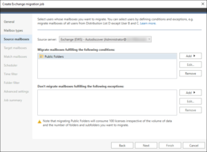 How to migrate public folders to a shared mailbox
