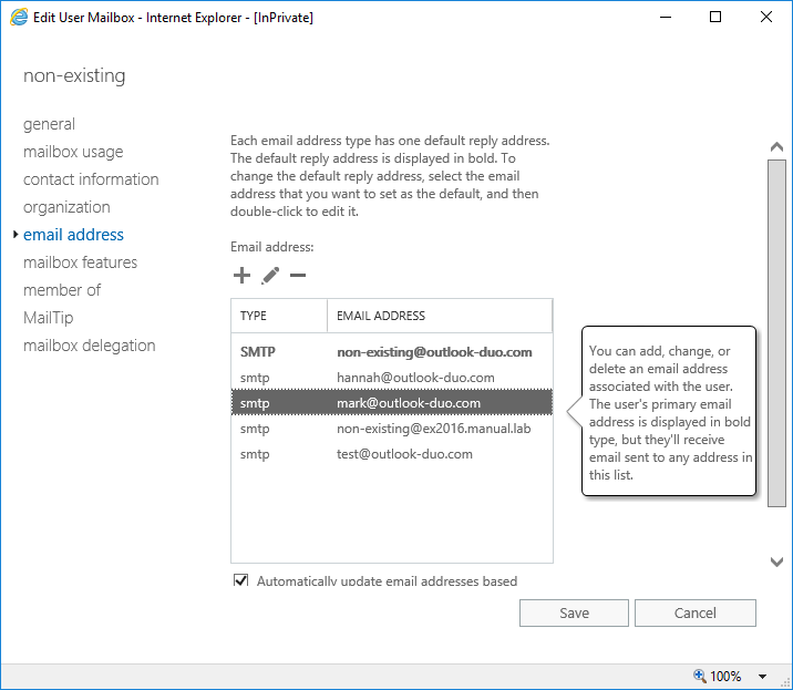 How to manage auto replies for retired or dismissed employees?