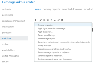 How to forward emails in Exchange 2019/2016/2013 with mail flow rules