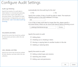 How to enable and view SharePoint Online audit logs?