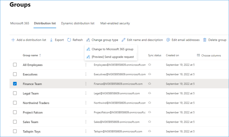 Distribution lists in Office 365 - general information and tips for admins
