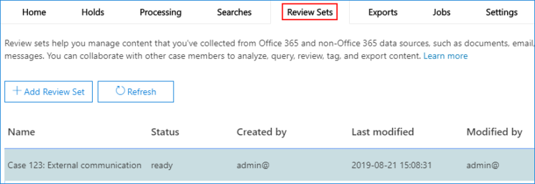How to use Advanced eDiscovery case in Microsoft 365
