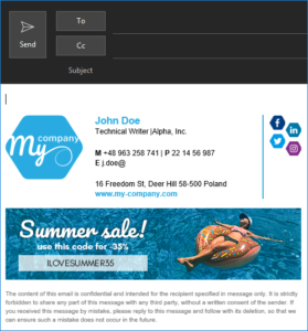 Create Outlook HTML email signatures for all users with VBScript