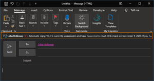 How to set up out of office messages in Office 365