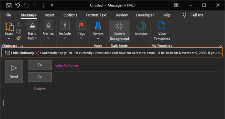 How to set up out of office messages in Office 365
