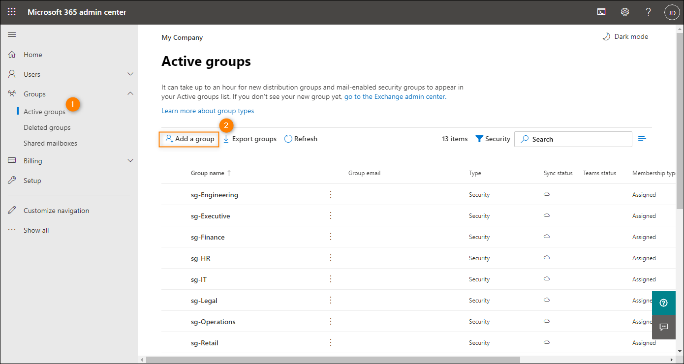 Office 365 security groups – learn how to manage them