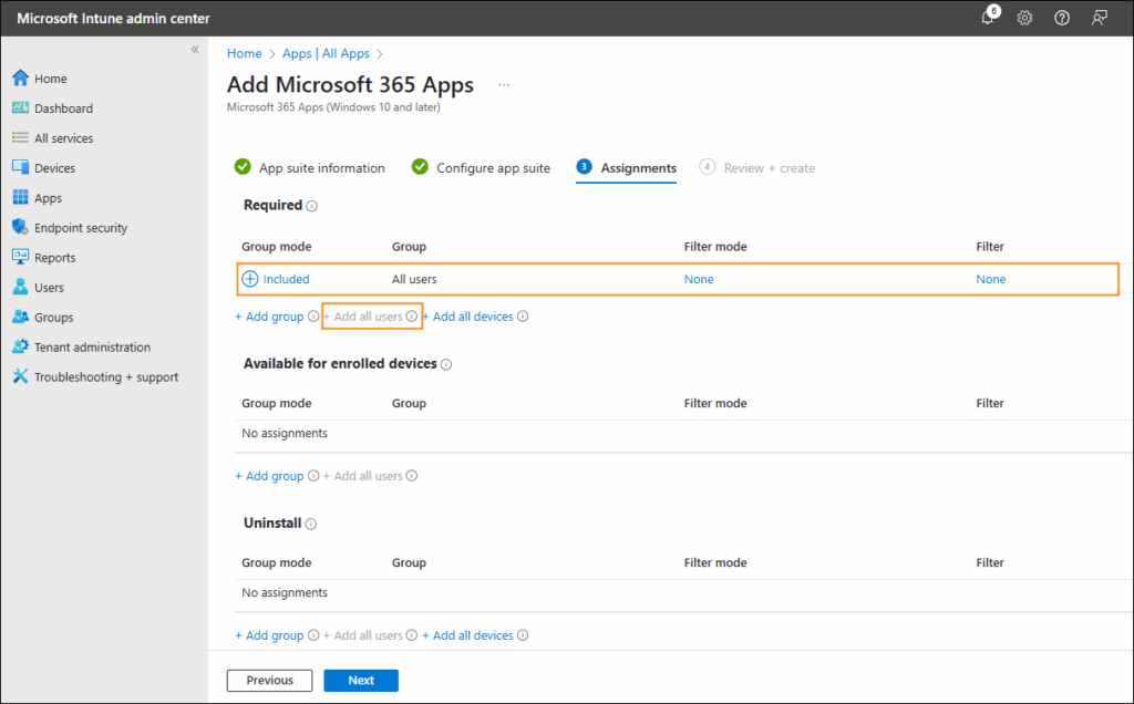 A quick guide to deploy an app via Microsoft Intune