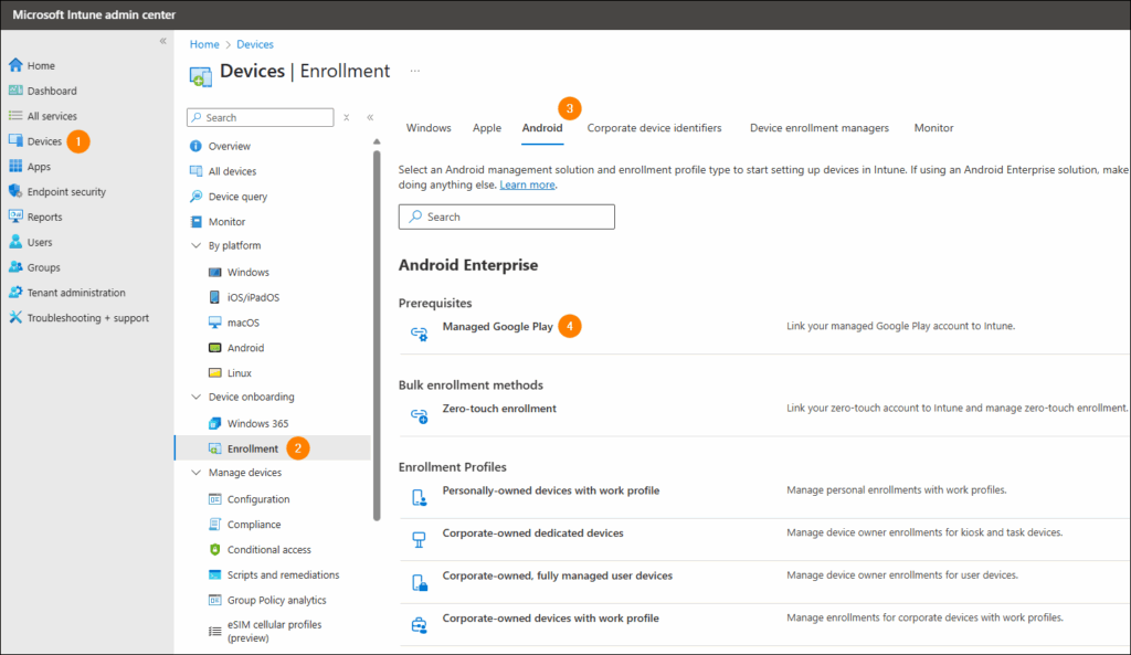 How to deploy Microsoft Outlook for Android via Intune
