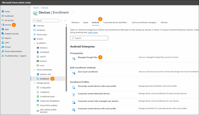 How to deploy Microsoft Outlook for Android via Intune