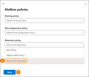 Archive policy configuration in Microsoft 365 (Office 365)