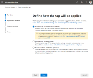 Archive policy configuration in Microsoft 365 (Office 365)