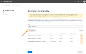 Archive policy configuration in Microsoft 365 (Office 365)