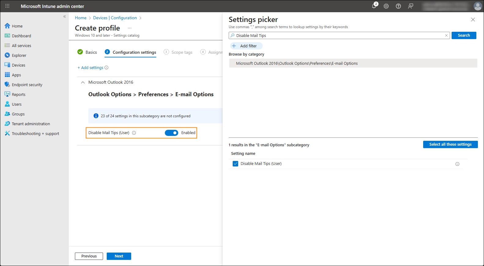 MailTips in Microsoft 365 - warn users before they send an email