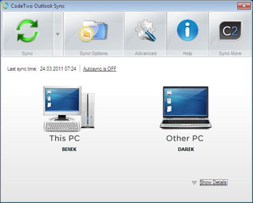 Sync Outlook between two machines with CodeTwo Outlook Sync Sync Outlook between two machines with CodeTwo Outlook Sync