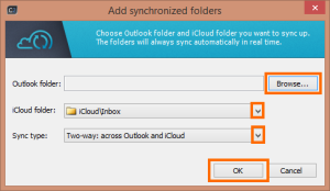 Free solution for synchronizing folders between Outlook and iCloud