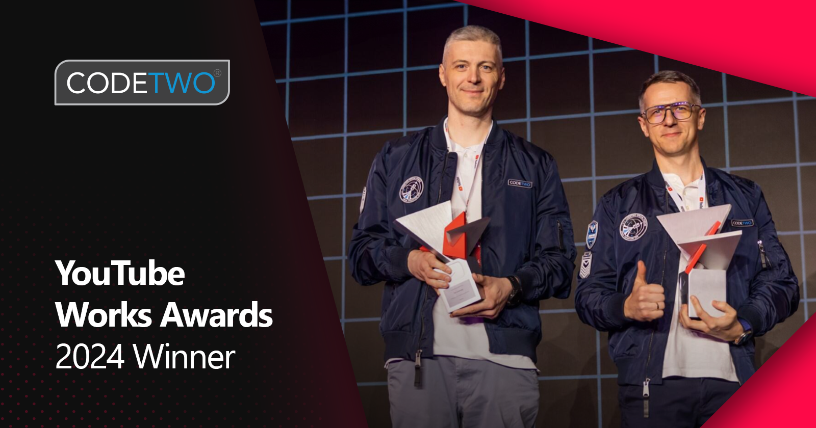 CodeTwo wins YouTube Works 2024 Awards - CodeTwo Squad Blog
