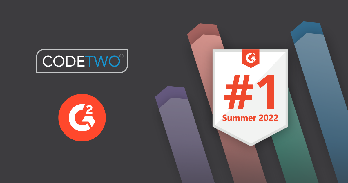CodeTwo's signature software named leader in G2 Summer 2022 reports