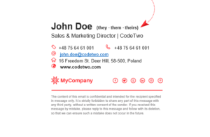 Gender pronouns in email signatures - how to use them