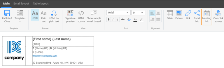 How to add a Teams call link to your email signature