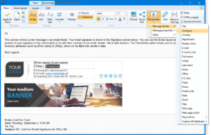 New signature template editor in CodeTwo Email Signatures for Office 365