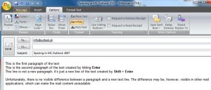 Double spacing in outgoing messages in Outlook 2007, 2010, 2013, 2016