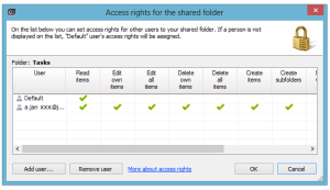 Share tasks in Outlook