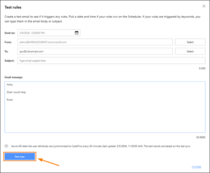 Test CodeTwo email signatures with the new rules tester