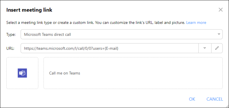 How to add a Teams call link to your email signature