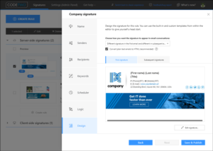 CodeTwo’s cloud email signature management redesigned