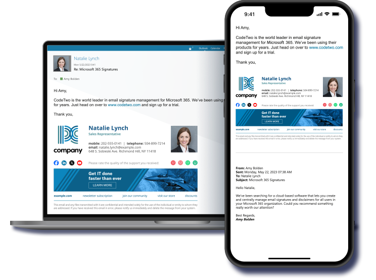 Software de firmas para Office 365 (Microsoft 365) | CodeTwo