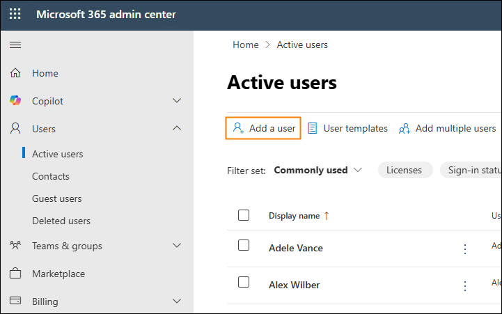 How to create an account with the Privileged Role Administrator role