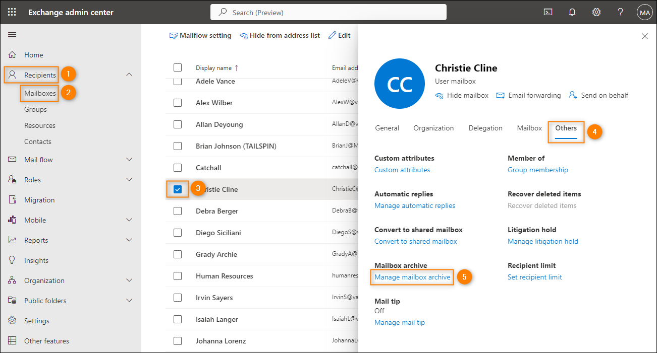 How To Enable Archive Mailboxes In Exchange