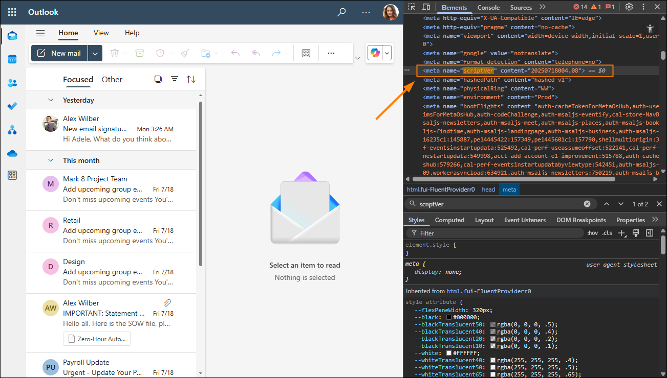 How to check your Outlook version