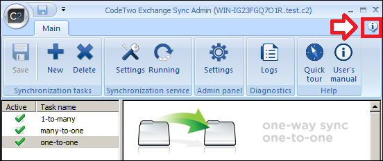 How to check which version of CodeTwo Exchange Sync is currently in use.