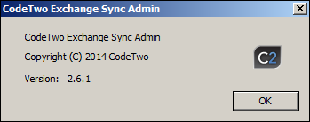 How to check which version of CodeTwo Exchange Sync is currently in use.