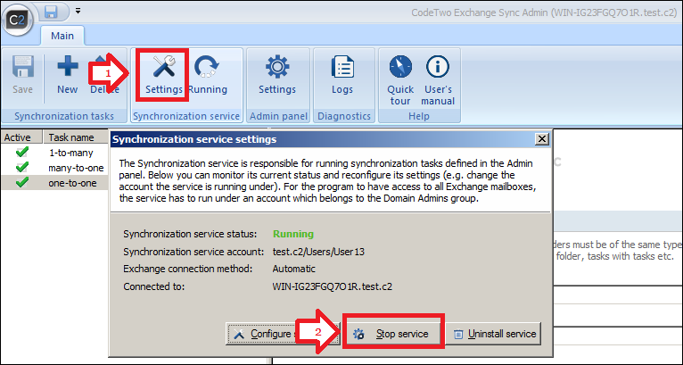 Problems synchronizing a large number of items