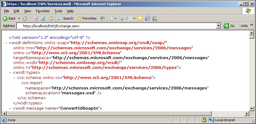 Setting up the custom EWS address in Exchange Rules family software