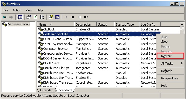 Setting up the custom EWS address in Exchange Rules family software