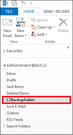 What is C2Backupfolder folder used for by CodeTwo Outlook Sync