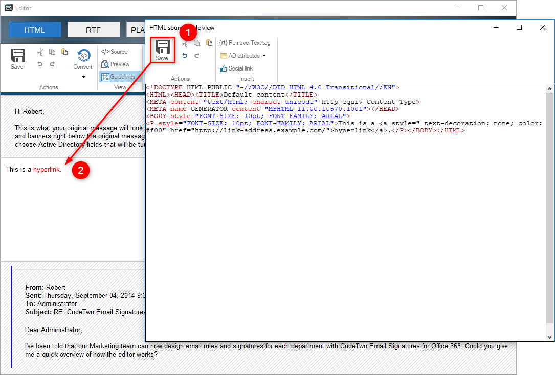 Hyperlinks: how to change their color and style, and add Active ...