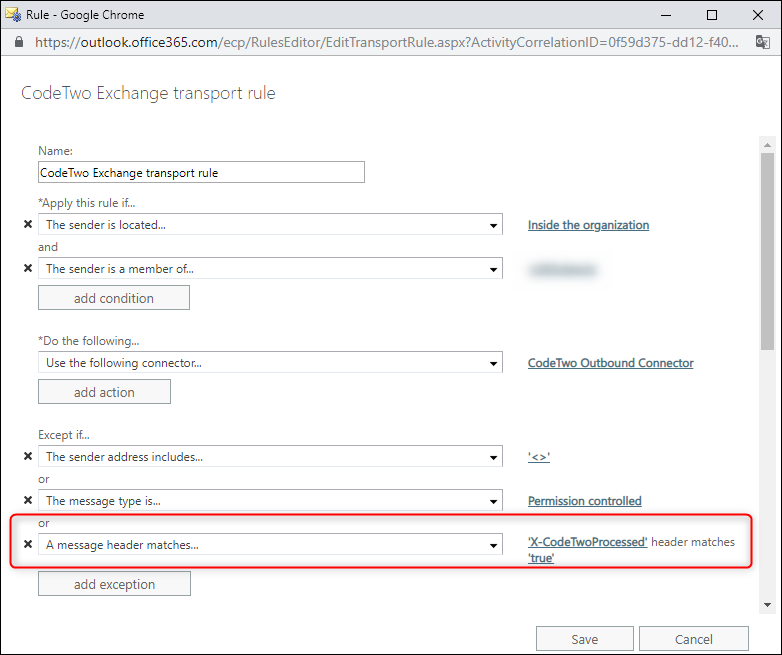 An email rule is applied more than once to the same message