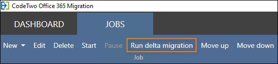 Does CodeTwo migration software support delta pass migrations?